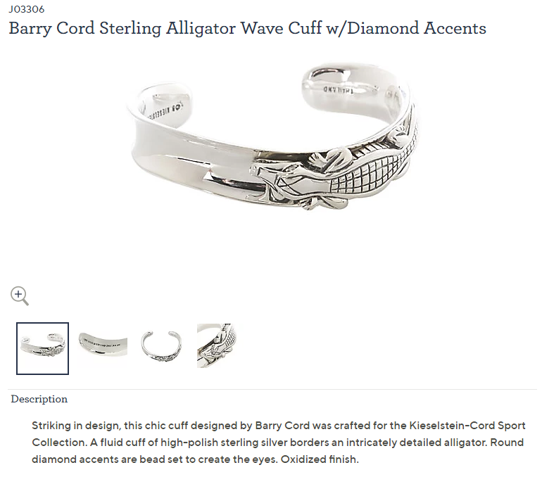 JAI Croco Ring Anyone Remember the Orig Price? - Blogs & Forums