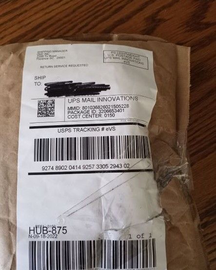 Received empty box in taped up brown envelope, - Blogs & Forums