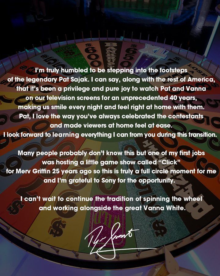 New host for Wheel of Fortune has been named… - Blogs & Forums