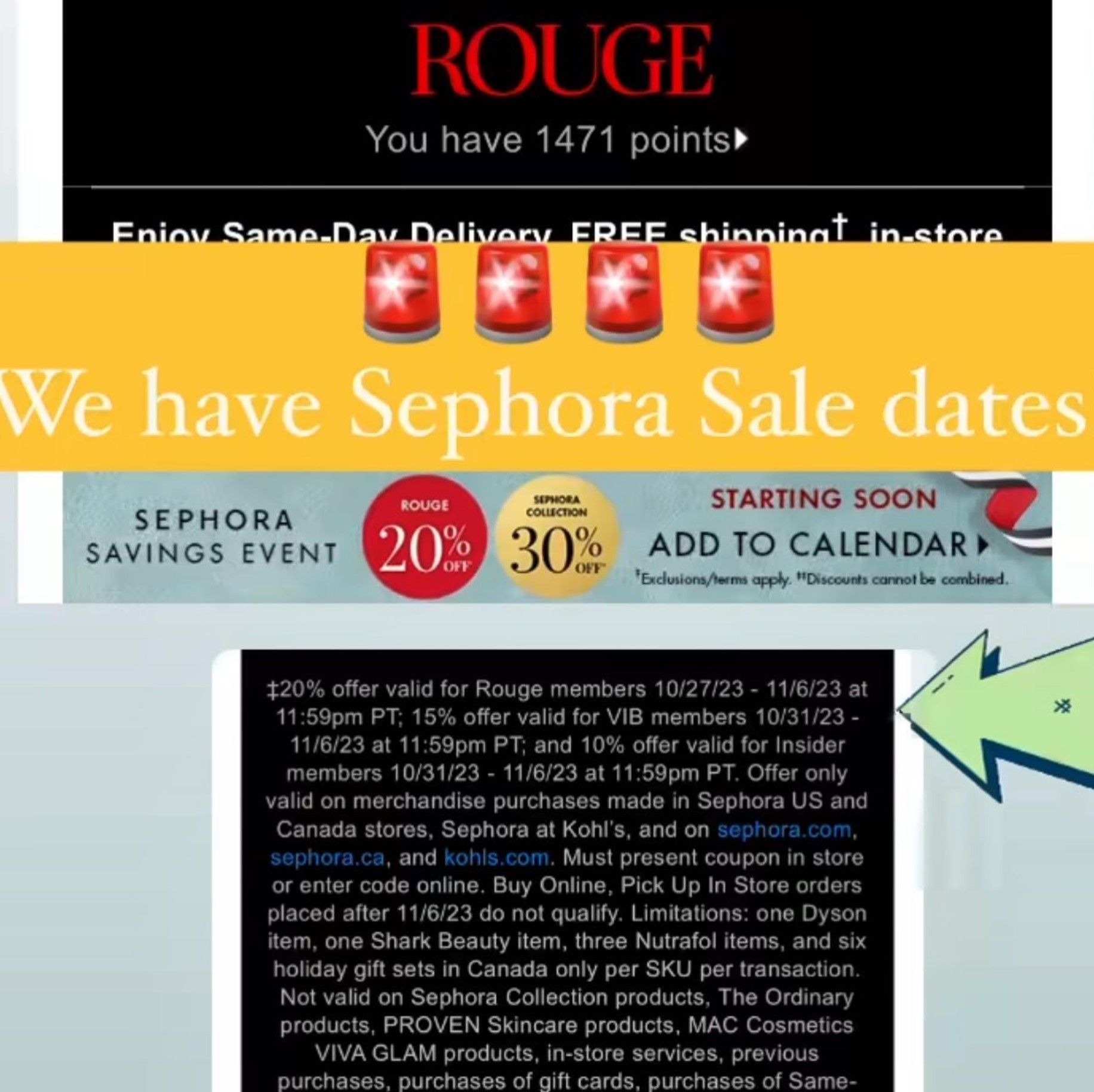 Sephora Sale Dates - Blogs & Forums