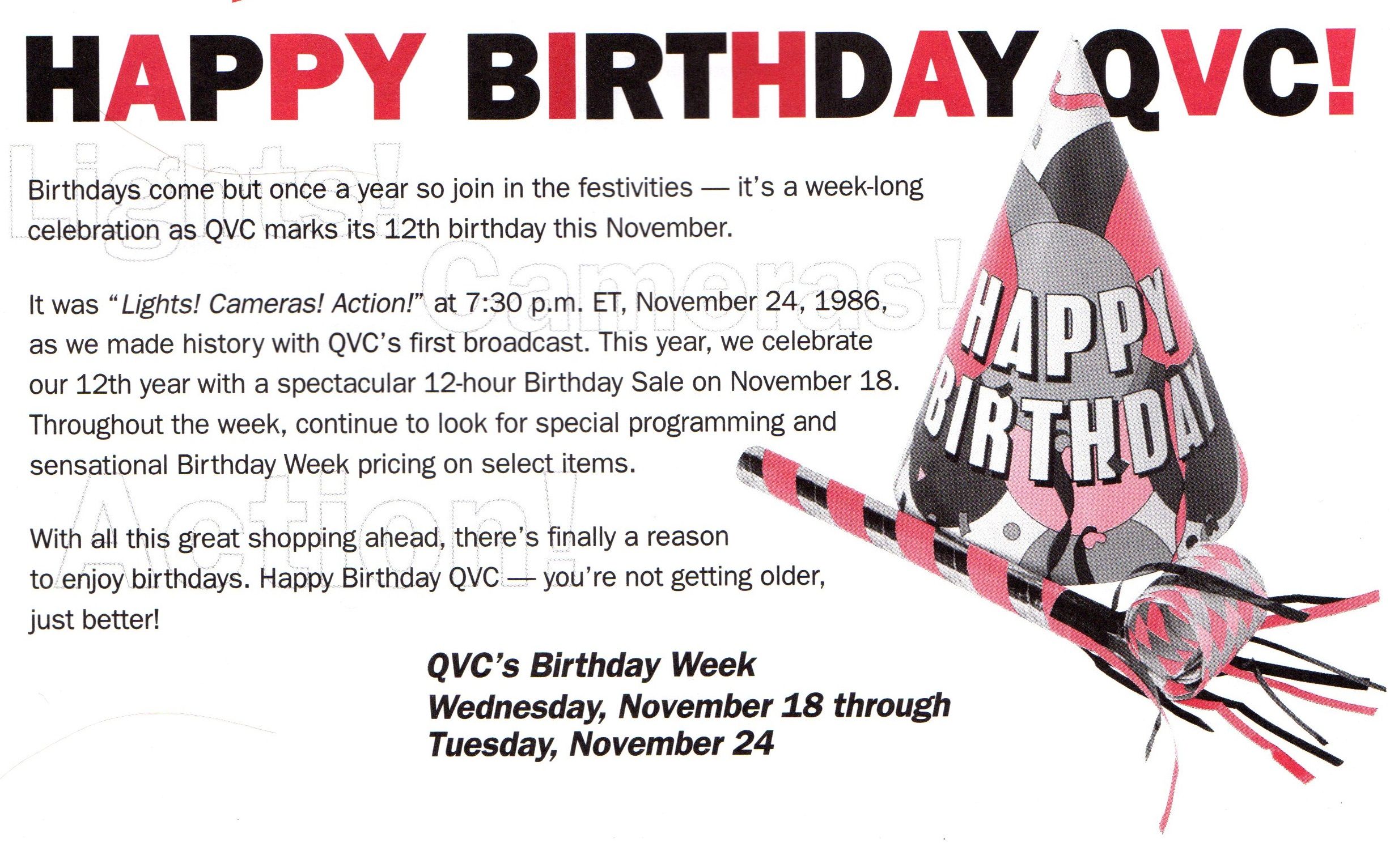 QVC's 37th Birthday Party - November 24, 2023 - Blogs & Forums