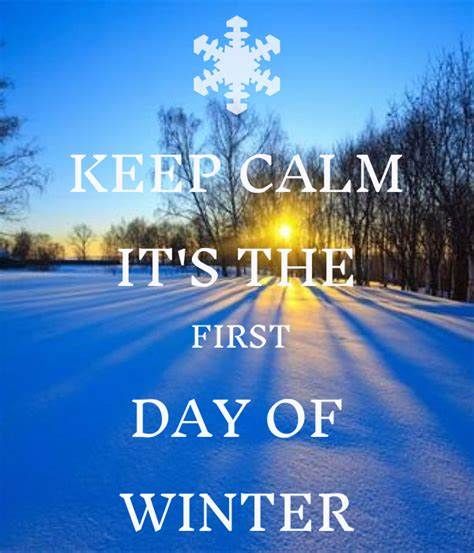 Happy First Day of Winter - Blogs & Forums