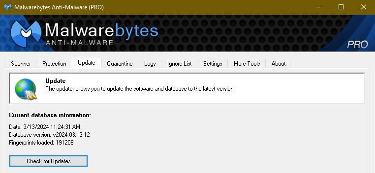 HELP! Malwarebytes Anti-Malware Pro Error Msg - Blogs & Forums