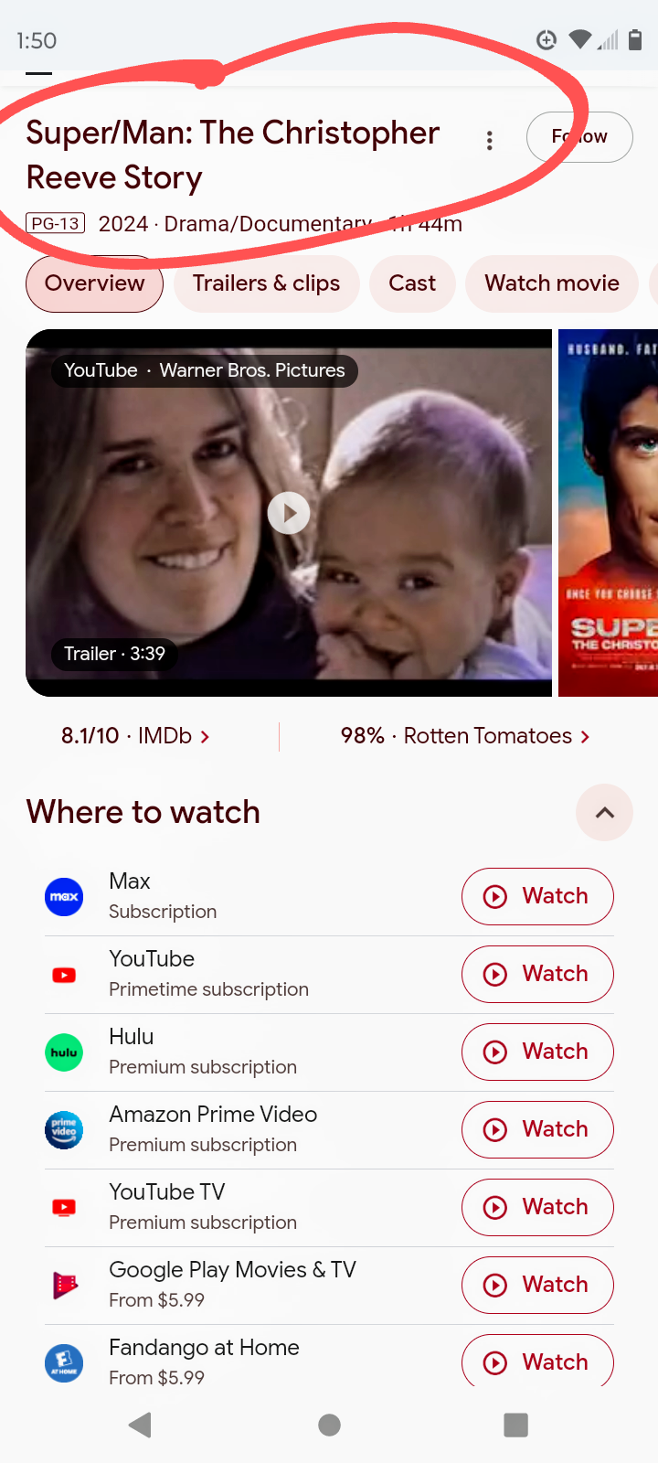 Super Man The Christopher Reeve documentary - Page 2 - Blogs & Forums