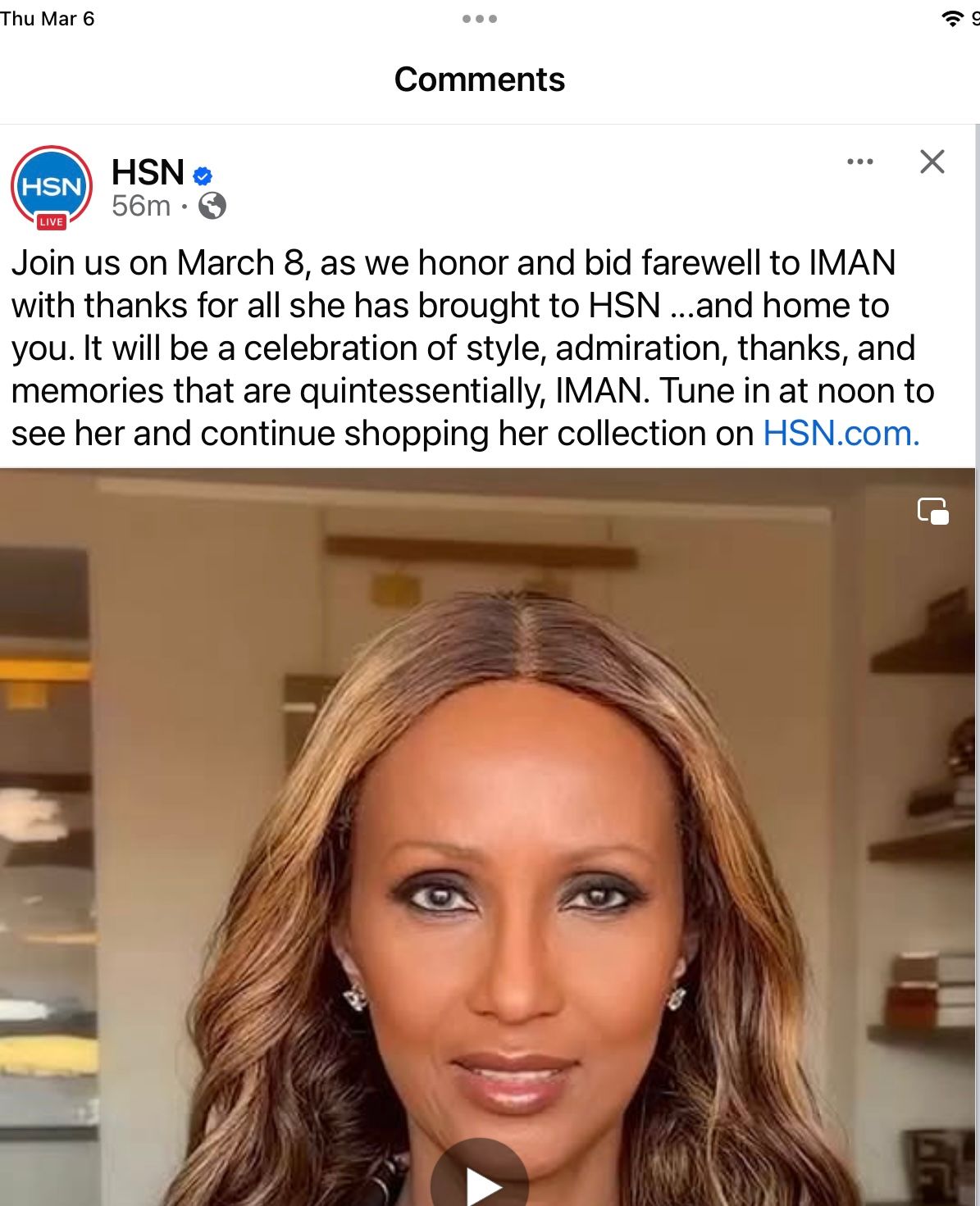 IMAN leaving HSN 😢 - Blogs & Forums