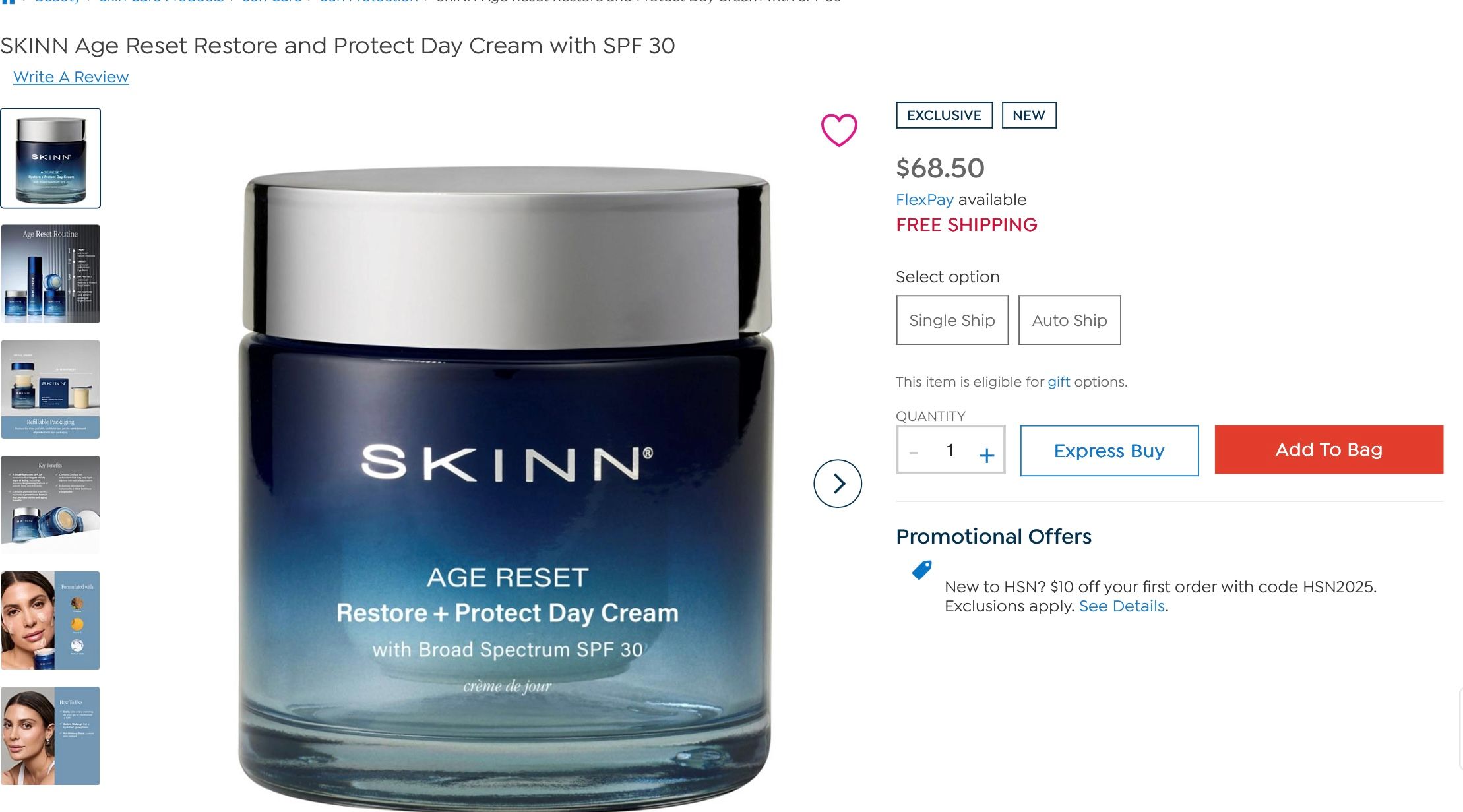 SKINN has a Today’s Special on 6/1 on HSN - Blogs & Forums