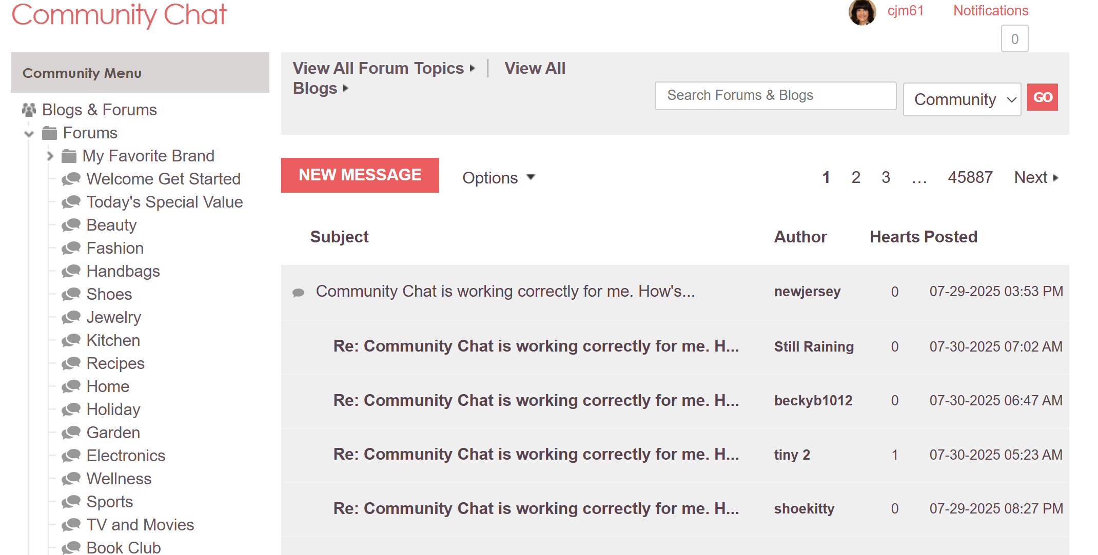 Are there any plans to fix Community Chat... - Blogs & Forums