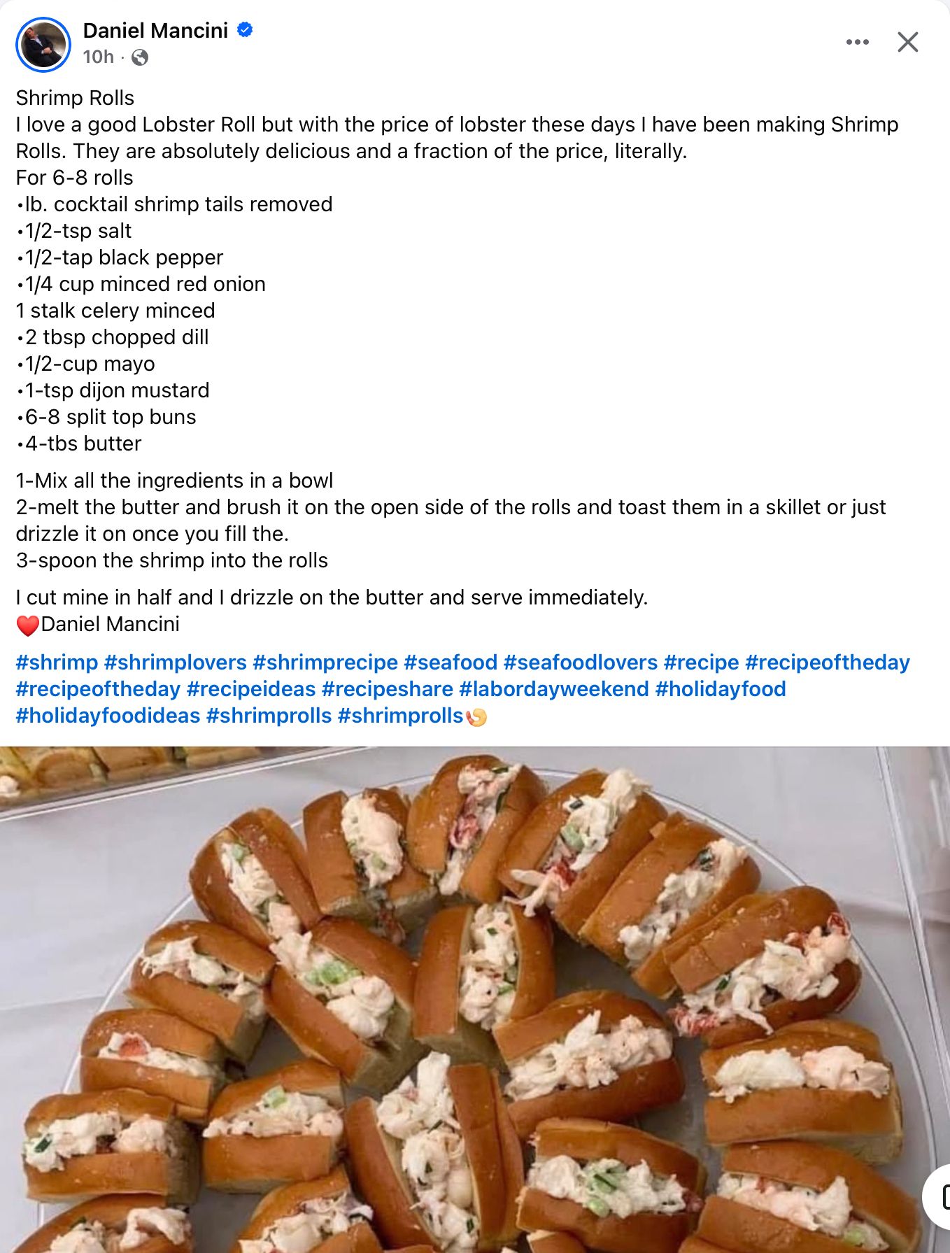 Shrimp Rolls ~ Daniel Mancini *** - Blogs & Forums