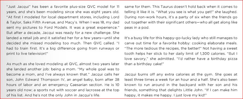 Article on model Jacqui Thompson in the June Insid... - Blogs & Forums
